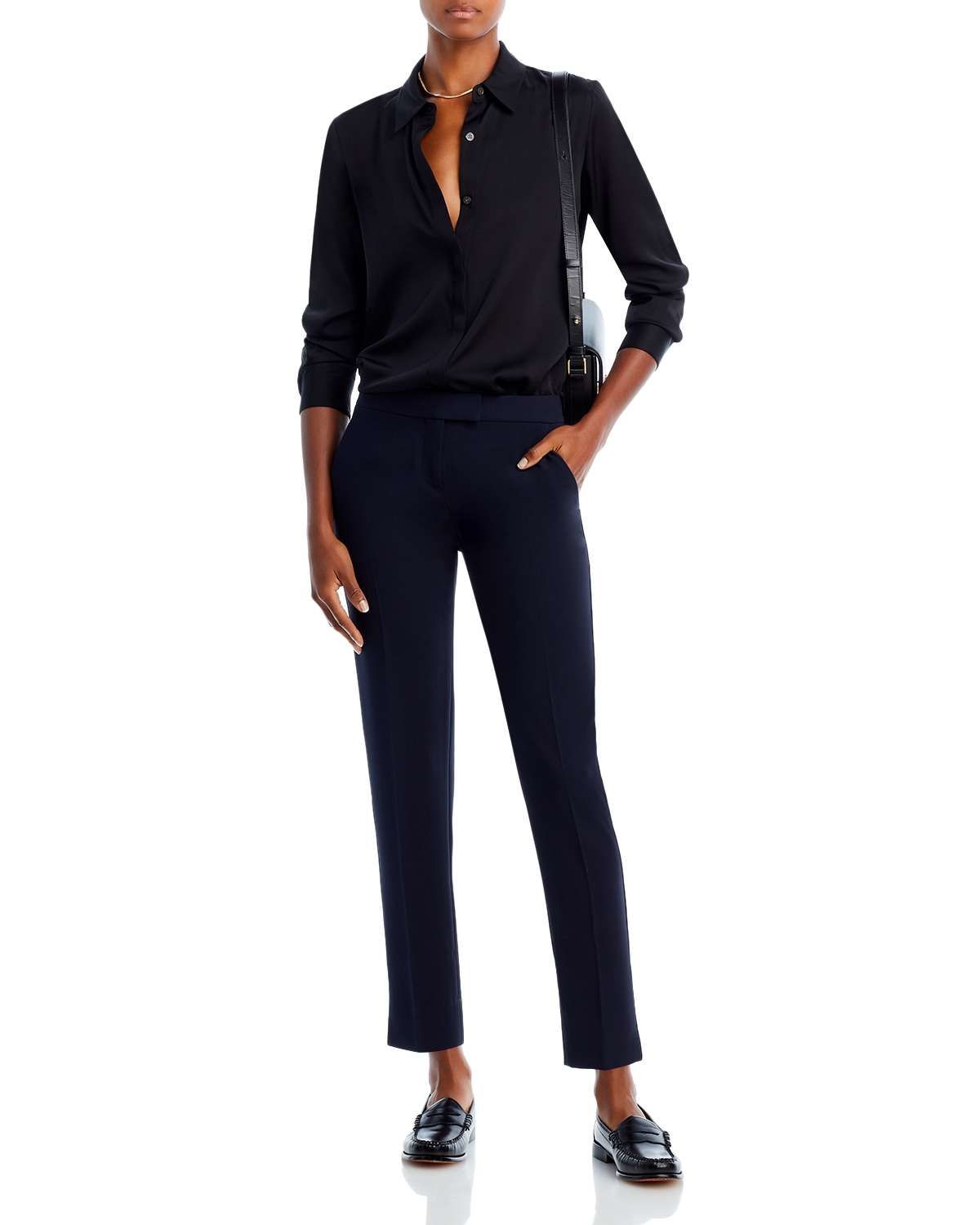 THEORY Ibbey Admiral Crepe Straight Pants